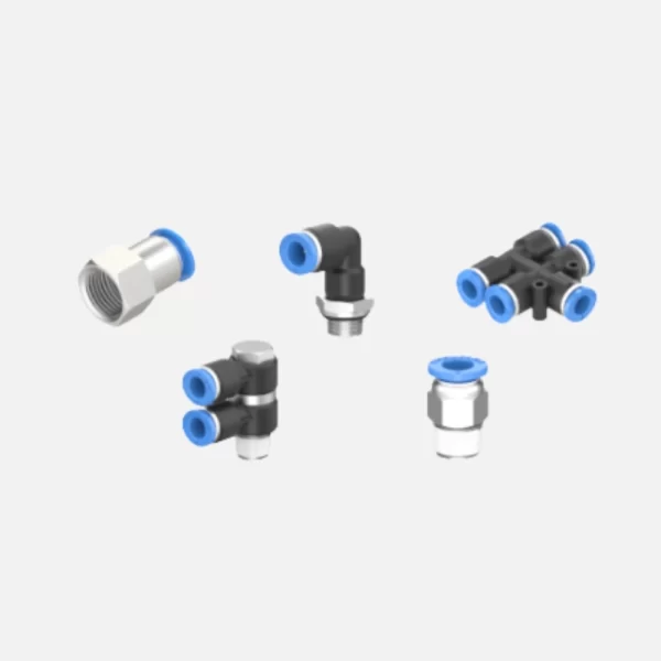 Conectores neumáticos (push-in) BSP-NPT 4–16 mm | Ferrindu